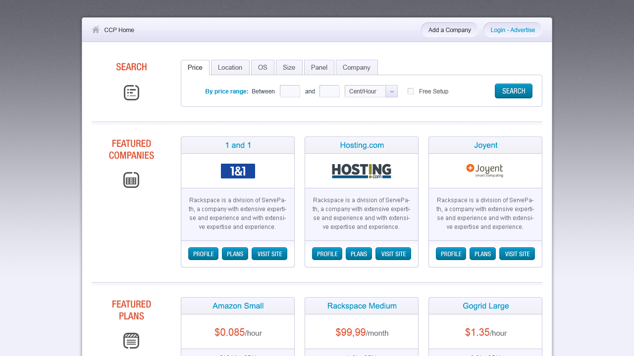 Cloud Computing Comparison — 2011-2015 — WDSGN.Agency